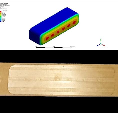 A Upper Deformation Results From The Fem Simulation X Direction