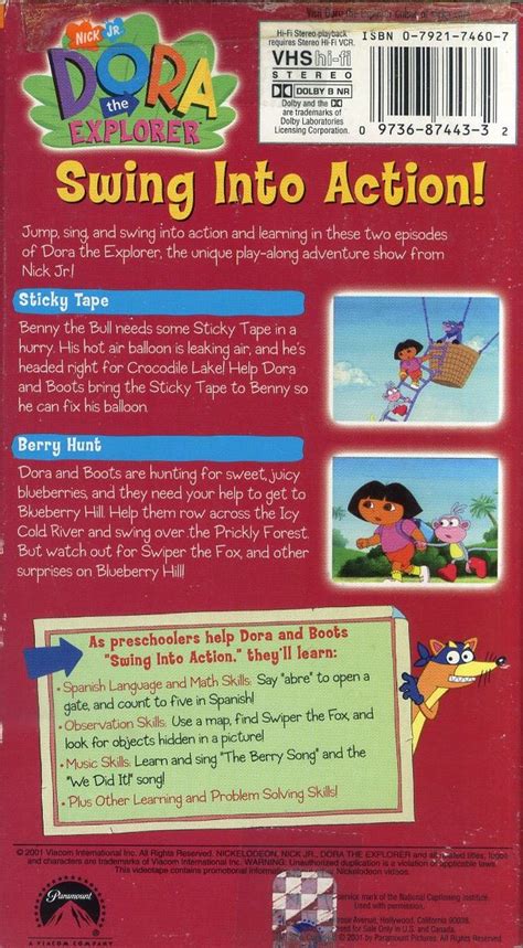 Dora The Explorer Swing Into Action Vhs
