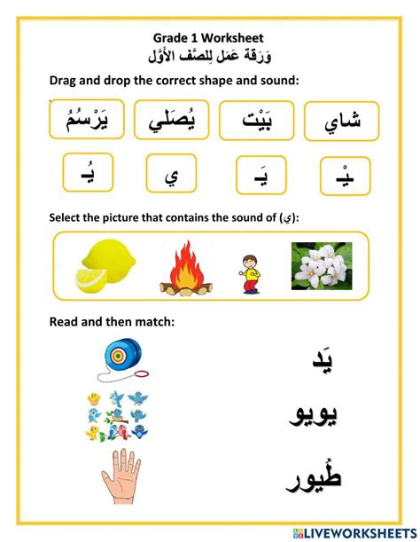 Live Worksheet ي Online Exercise For Live Worksheets