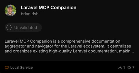 Laravel Mcp Companion Mcp Servers · Lobehub Laravel Mcp Companion Mcp Servers · Lobehub