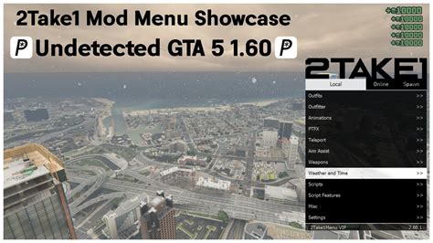 GTA 5 2Take1 Mod Menu Showcase UNDETECTED 1 60 YouTube