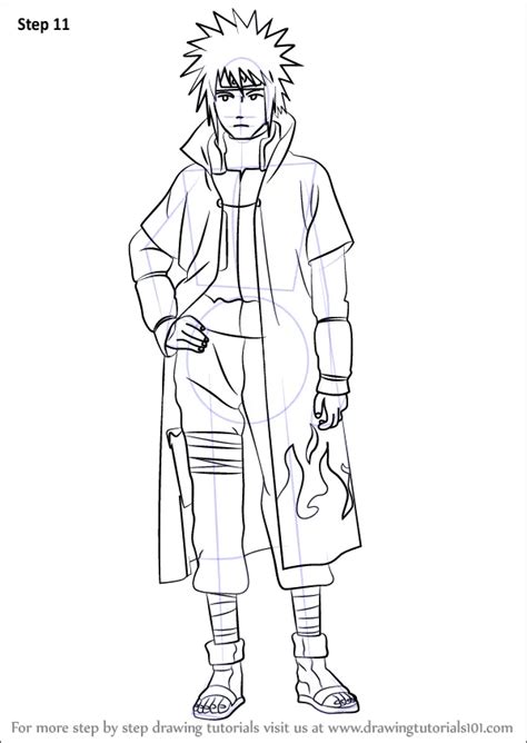 Learn How To Draw Minato Namikaze From Naruto Naruto Step By Step