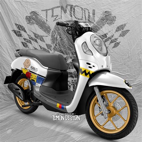 Jual Decal Scoopy Full Body Full Blok Decal Scopy Dekal New Fi Baru
