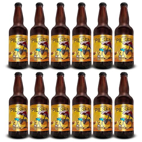 Fardo Cervejas Pilsen 12 Garrafas 500 Ml Beduven Bier — Cervejas