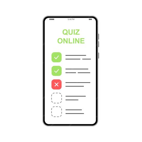 Premium Vector Phone With Online Quiz Form Checklist On Screen Choice And Survey Illustration