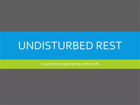 Rest Api PPT