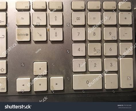Dirty Keyboard Computer Old Laptop Alphabet Stock Photo Edit Now 791391049