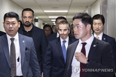 국회 떠나는 라파엘 그로시 국제원자력기구 사무총장 연합뉴스