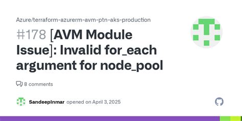 Avm Module Issue Invalid Foreach Argument For Nodepool · Issue