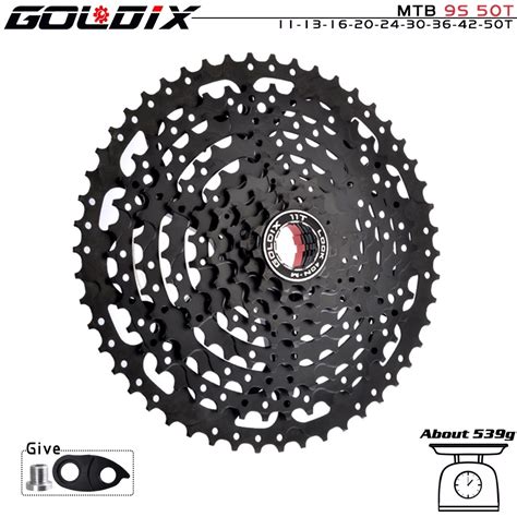 Goldix Black Cogs Mtb Cassette 8 9 10 11 12 Speed 11 40 42 46 50 50t Bicycle Freewheel Bicycle