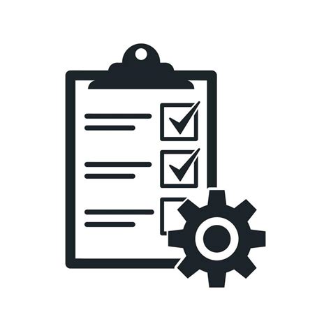 Checkmark Design Technical Checklist Clipboard Silhouette 32040802
