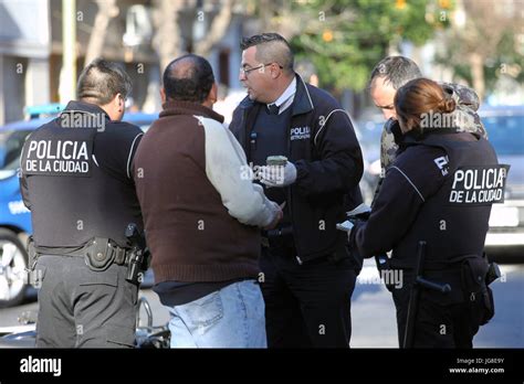 Buenos Aires Argentina 4th July 2017 Two Criminals Aboard A