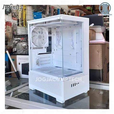 Jual Casing PC Gaming Infinity Noir MATX FREE 3 FAN RAINBOW Tempered Glass Case PC Gaming