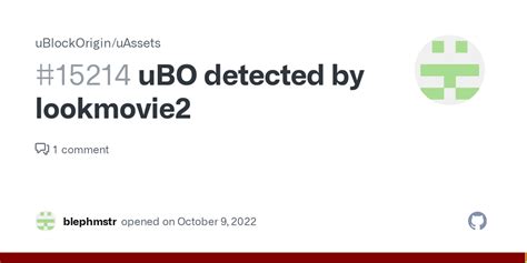 Ubo Detected By Lookmovie2 · Issue 15214 · Ublockoriginuassets · Github