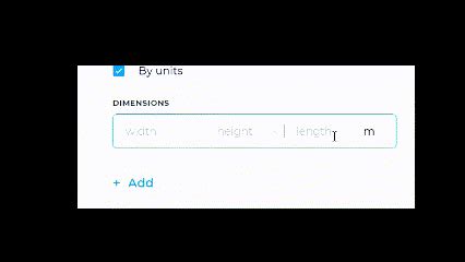Reactjs How To Make Input With Dimensions Width Height And Length