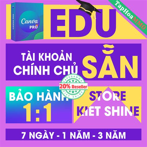 Canva Pro Edu 7 NgÀy 1k SẴn Nick Email ChÍnh ChỦ Tạp Hóa Mmo