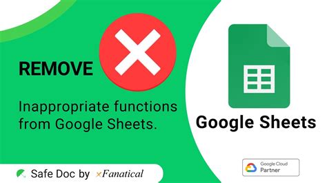Remove Inappropriate Functions In Google Sheets Google Workspace For