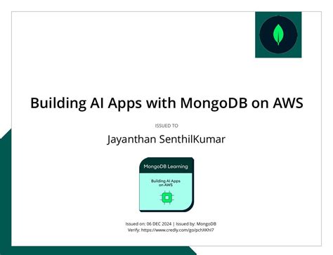 Jayanthan S ジャヤンタン On Linkedin Mongodb Aws Ai