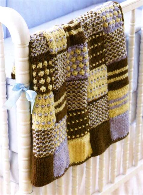 Quilt Knitted Patchwork Knitting Bee