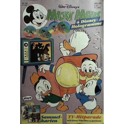 Micky Maus Nr 46 8 November 1990 Disney Hologramme Comic