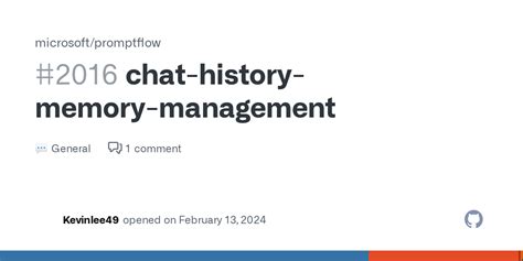 Chat History Memory Management Microsoft Promptflow Discussion