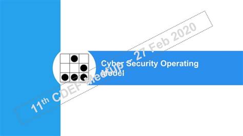 Enterprise Cybersecurity From Strategy To Operating Model Pdf It