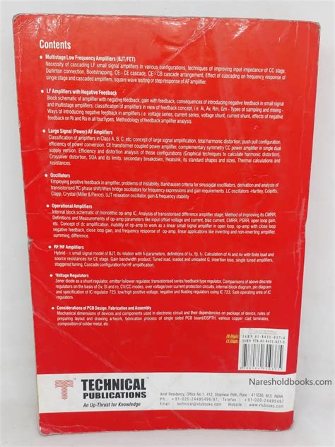 Electronic Devices Circuits II Ghodse Bakshi Naresh Old Books