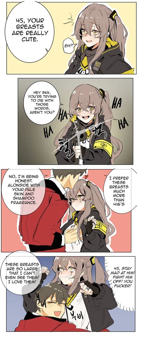 소녀전선 팀포2 쪼꼬와 헤비 만와 팬픽 패러디만화 루리웹 모바일 만화 그림 팀 포트리스 2