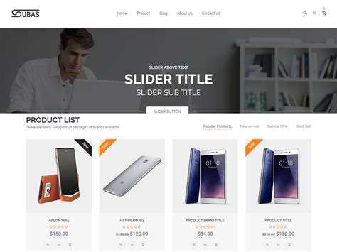 Subas Electronics ECommerce Bootstrap Template Fastcode Space