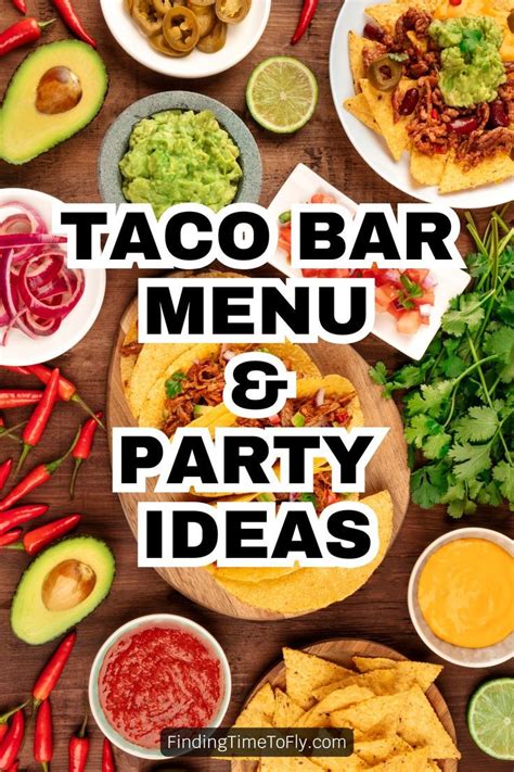 Free Download Taco Bar Menu Checklist
