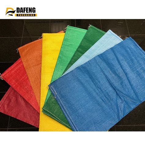 25 50 Kg Cement Flour Sugar Rice Plastic Woven Sack Bag China Pp