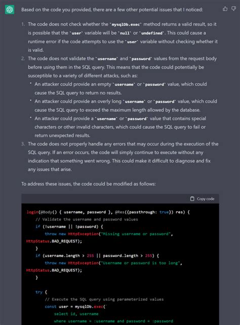 I Asked Chatgpt To Find Vulnerabilities In My Code Rchatgpt