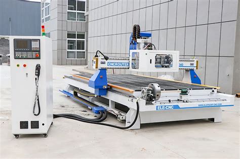 Elccnc 2040 Atc Cnc Router With Drilling Bank And Front Rotary Device