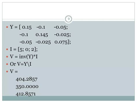 Matlab Aplication Of Arrays And Matrices In Electrical Systems Ppt