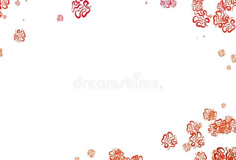 Light Red Vector Backdrop With Wry Lines Stock Vector Illustration Of Background Template