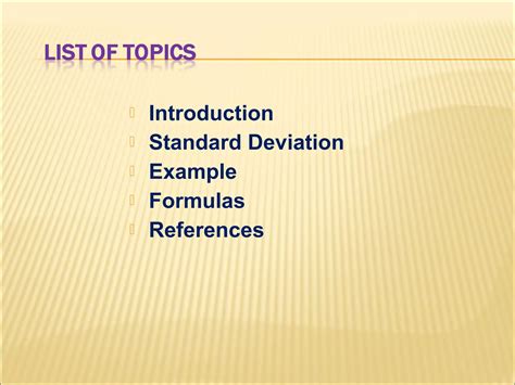 standard deviation in educational research ppt