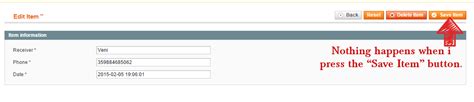 Magento 19 Creating A New Form In Admin Panel But Save Button Is