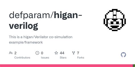 Github Defparamhigan Verilog This Is A Higanverilator Co Simulation Exampleframework
