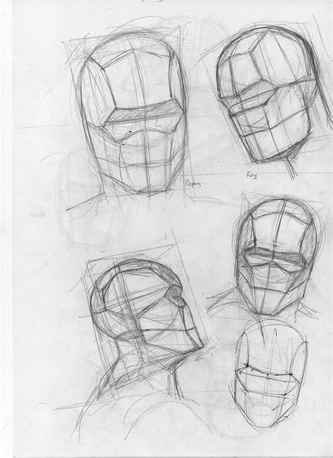 Head Structure Perspective Art Anatomy Drawing Anatomy Sketches