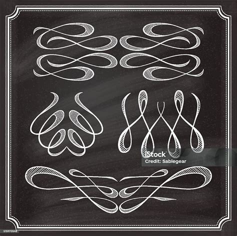 벡터 Calligraphic 디자인 요소를 분할에 대한 스톡 벡터 아트 및 기타 이미지 분할 소용돌이 모양 검은색