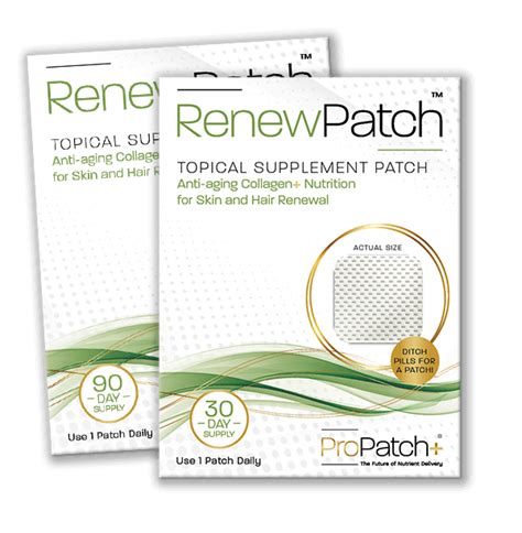 Renewpatch Topical Supplement Patch For Hair And Skin