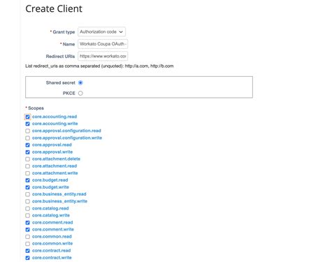 Workato Connectors Coupa Connection Setup Workato Docs