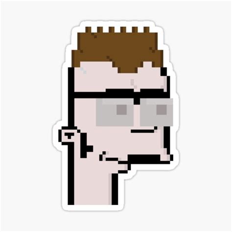 Super Punks Club 149 Funny Shirt Pixel Art Punk Sticker For Sale