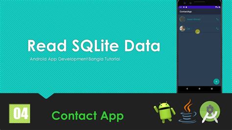 Contact App Tutorial 4 Read Data And Show In Recyclerview Sqlite Java Android App