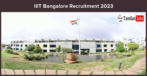 Iiit Bangalore Recruitment 2023 Various Vacancies For Research