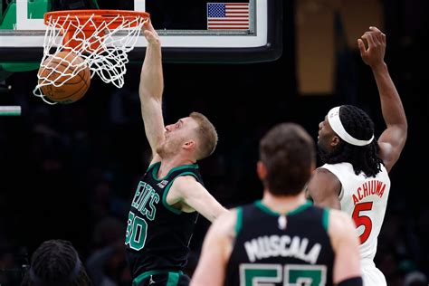 Sam Hauser Scores Career High 26 Celtics Beat Raptors 121 102 The