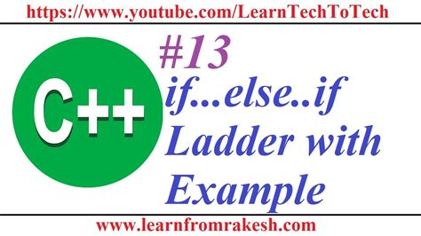 C Programming If Else If Ladder With Example In C YouTube