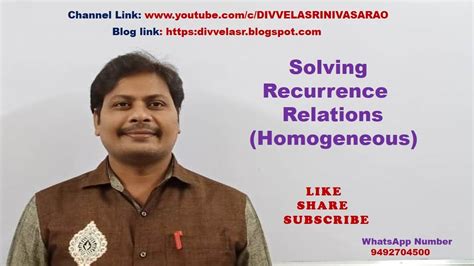 Solving Fibonacci Recurrence Relation Fibonacci Recurrence Relation