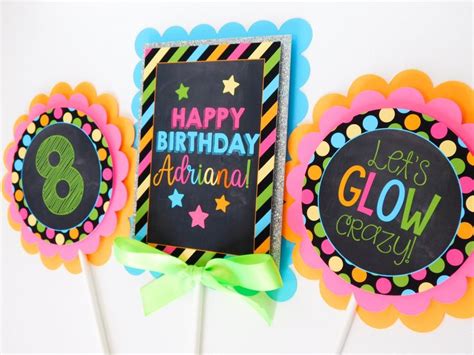 Glow Party Centerpiece Sticks Glow Party Decorations Glow Etsy Glow