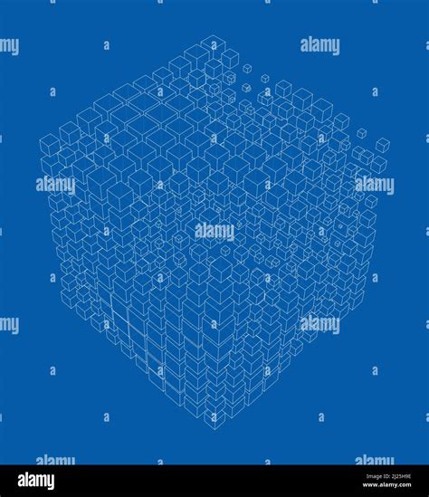 Vector Abstract Boxes Background Stock Vector Image And Art Alamy